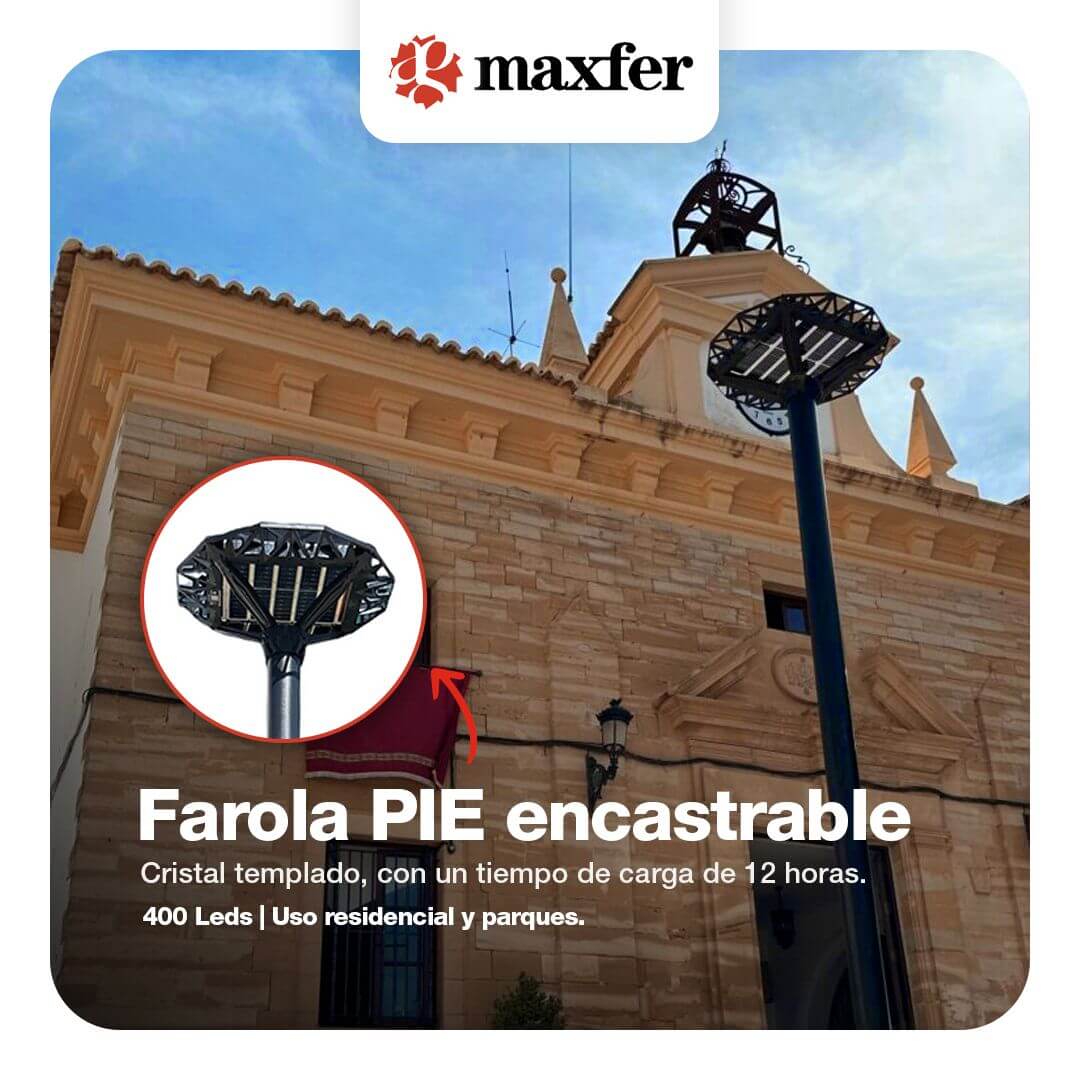 Solución de iluminación vial led sostenible - Maxfer